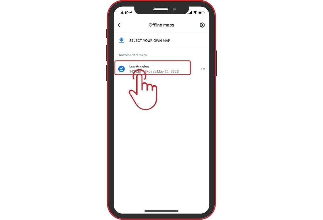 How to use the Google Maps GPS offline while travelling?