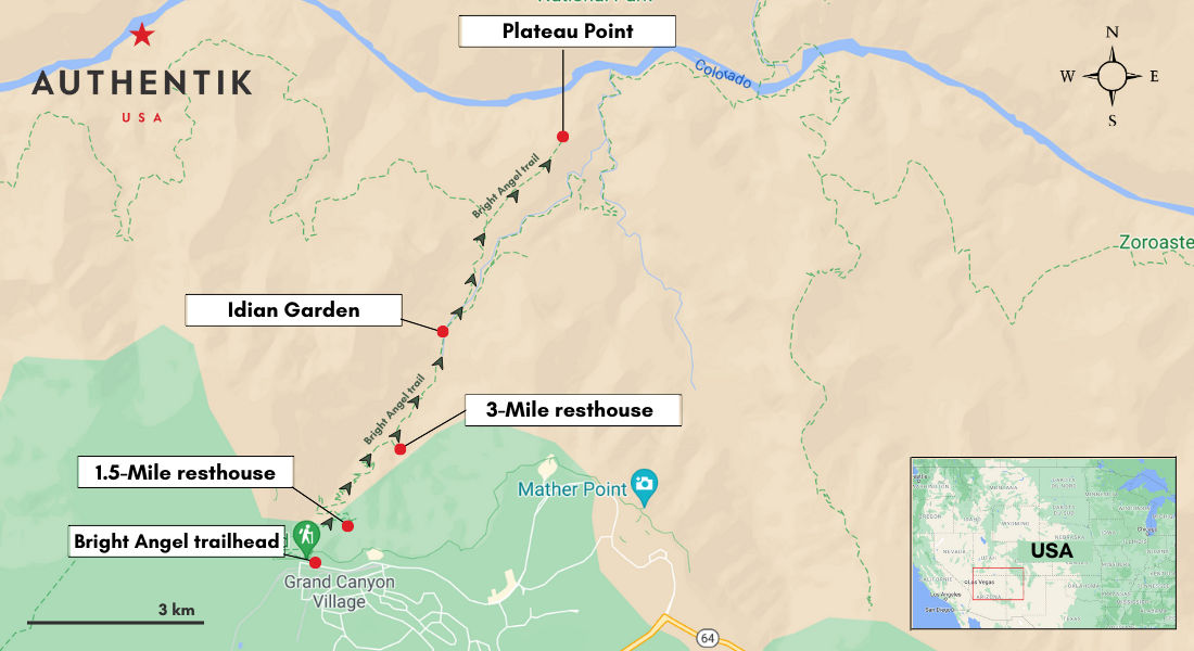 Bright Angel hiking trail in the Grand Canyon: the complete guide