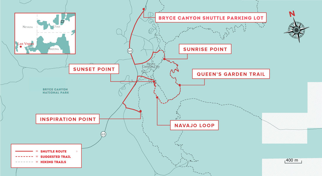 Bryce Canyon Map Arizona